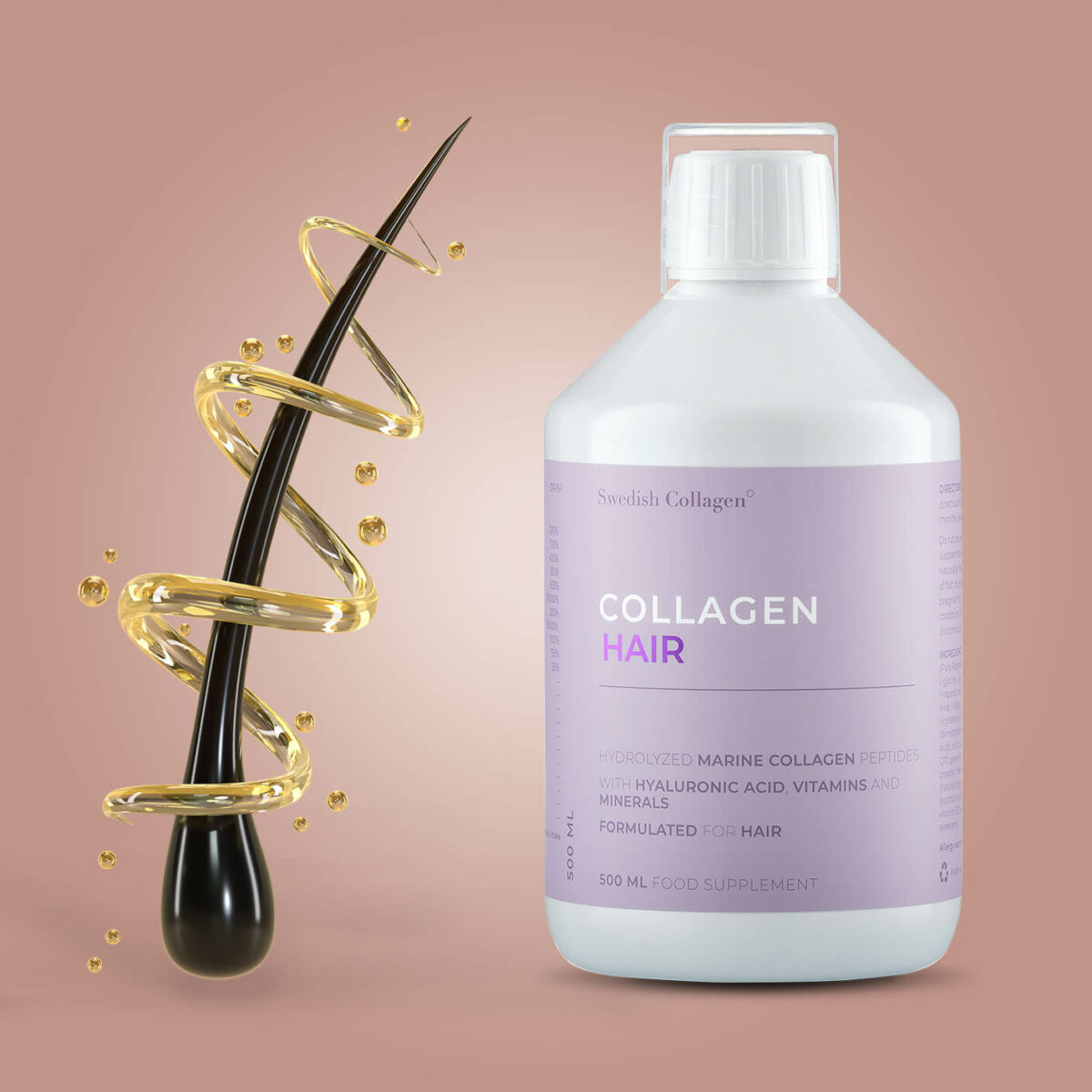 Colagen Hair - Formula Speciala pentru Par - Lichid, Hidrolizat Tip 1 ...